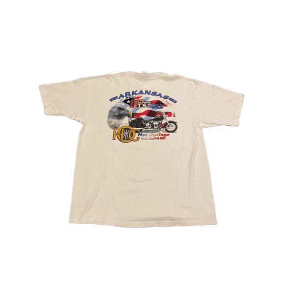 Anvil | Shirts | Vintage Rare Arkansas Biker Rally Motorcycle Usa Eagle ...